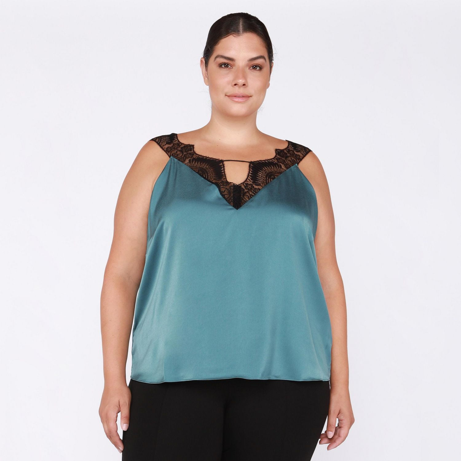 Devoted Women’s Plus size Lace Trim Satin Cami - Walmart.ca