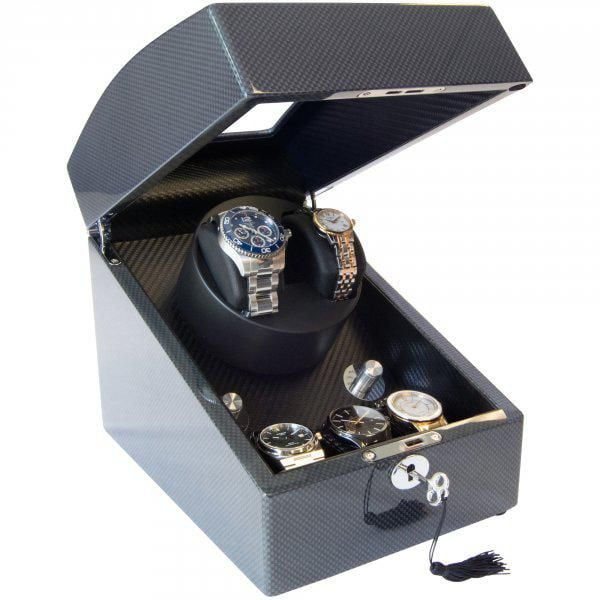 Click here for Mele And Co Gustavo Black Watch Winder And Storage... prices
