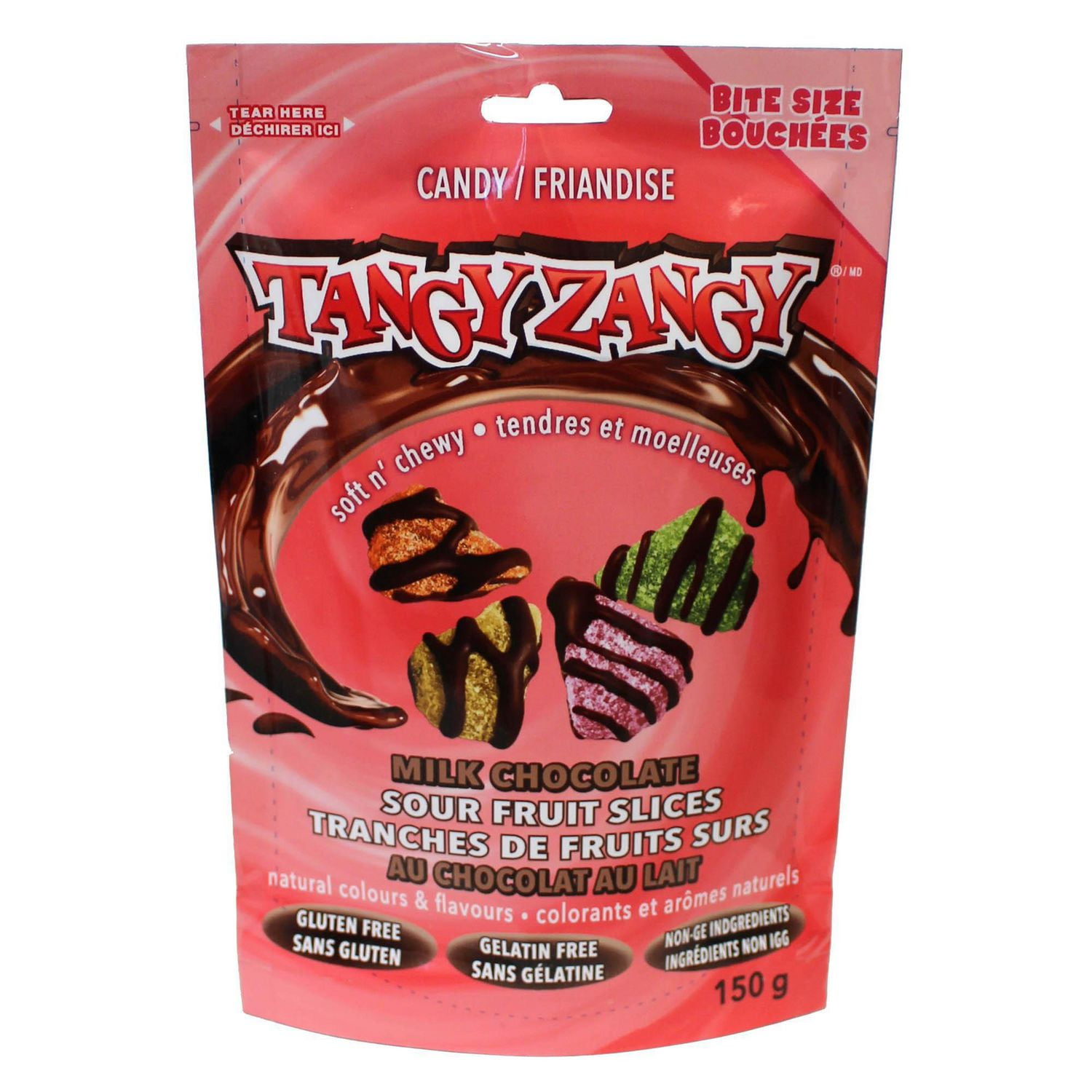 Tangy Zangy Milk Chocolate Sour Fruit Slices candy | Walmart Canada