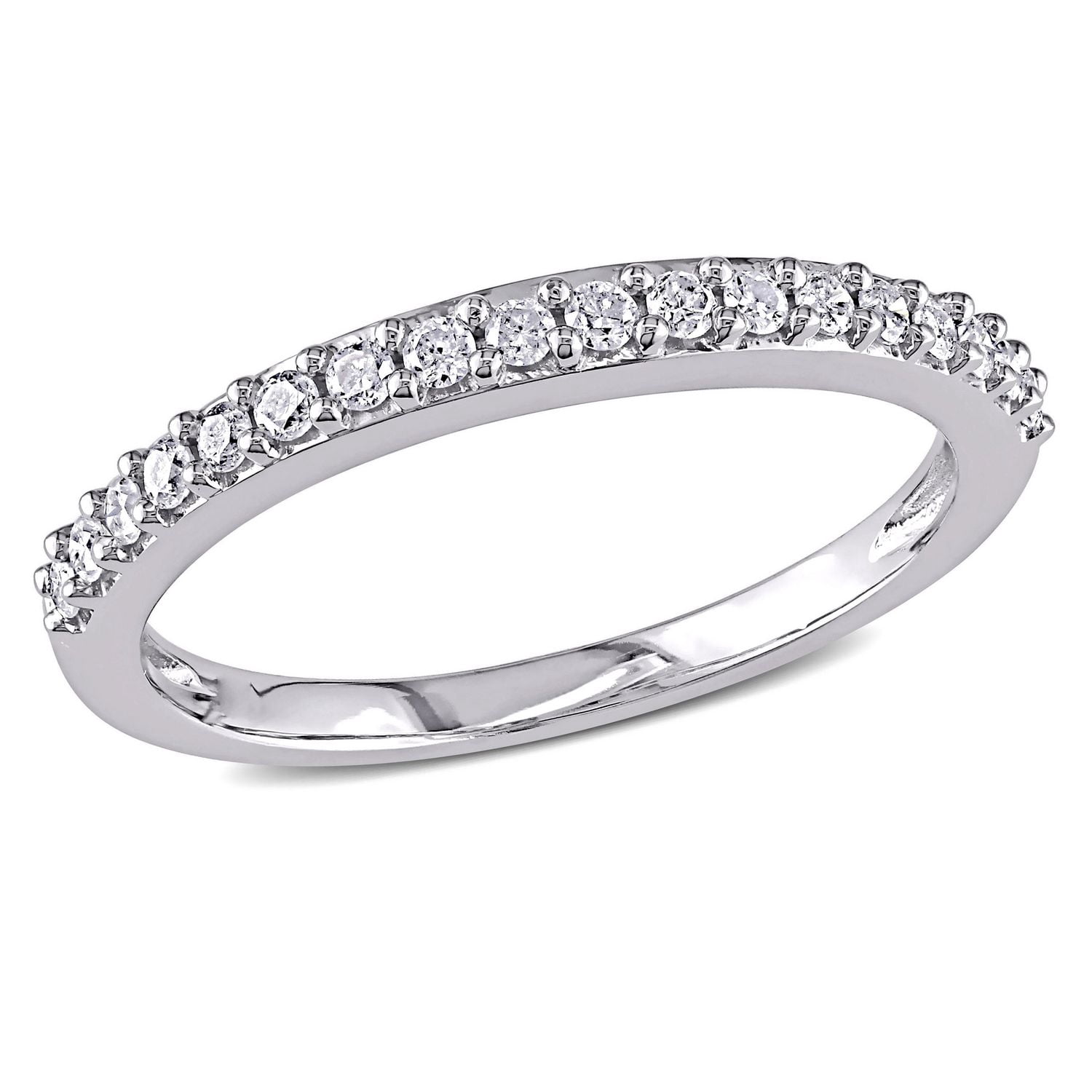Click here for Miabella 0.25 Carat T. W. Diamond 10 K White Gold... prices