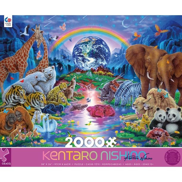 Ceaco - Kentaro Nishion - Family of the Earth - 2000 piece puzzle ...