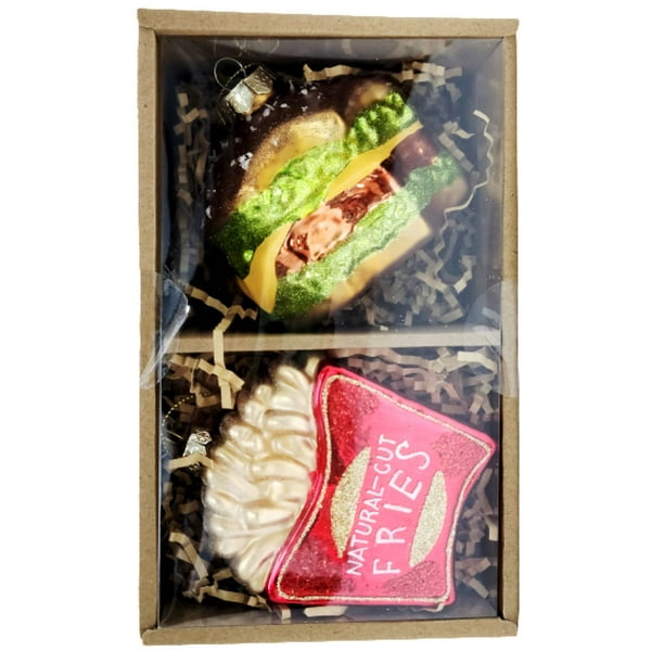 Holiday Time Glass Burgar & Fires Set - Multi Color, GLASS BURGER ...