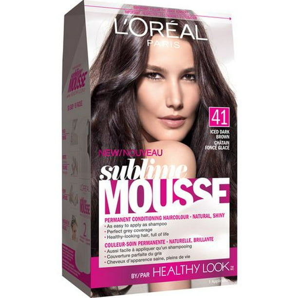 L'Oréal Healthy Look Sublime Mousse 41 Iced Dark Brown Permanent Hair ...
