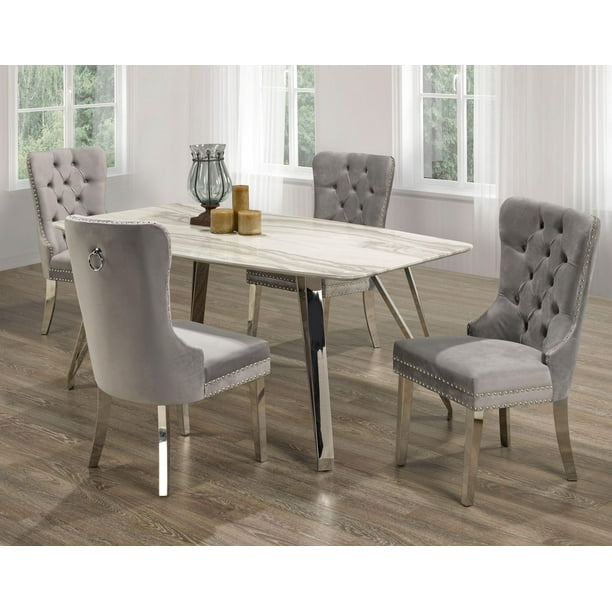 Rosemount 5-Piece Dining Set, Grey - Walmart.ca