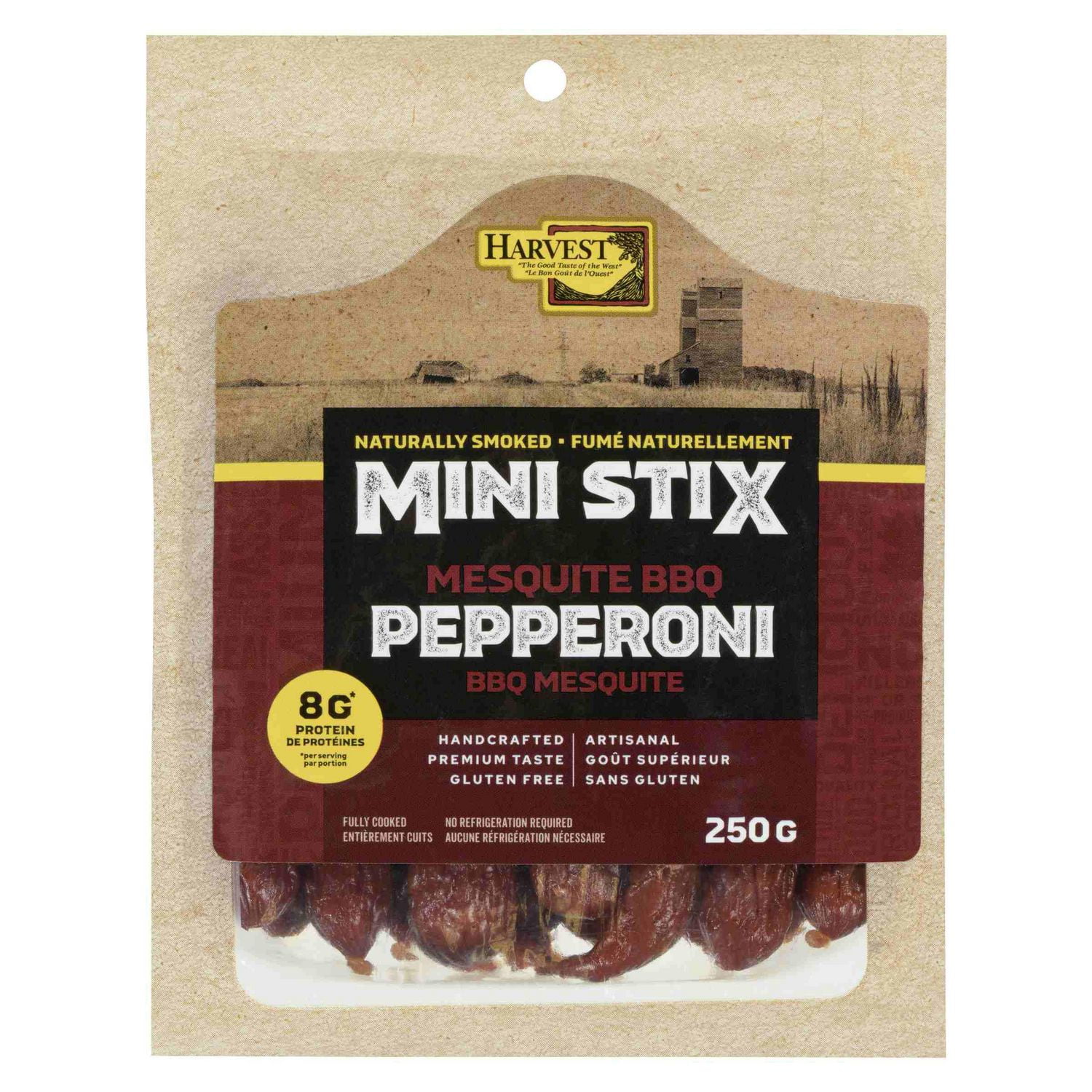 Harvest Gluten Free Mini-Stix Mesquite BBQ Pepperoni | Walmart Canada