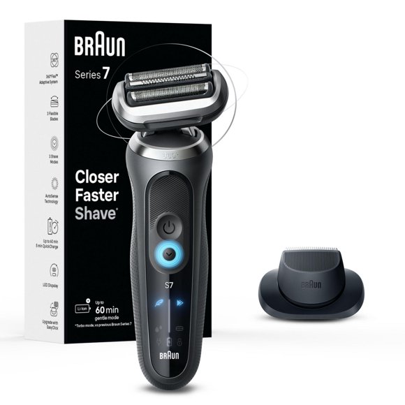Braun Electric Shaver for Men, Series 7 7120s, Wet & Dry Shave, Turbo ...