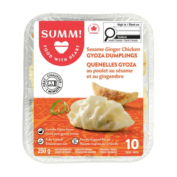Summ! Sesame Ginger Chicken Gyoza Dumplings, 10 pcs, 250 g total ...