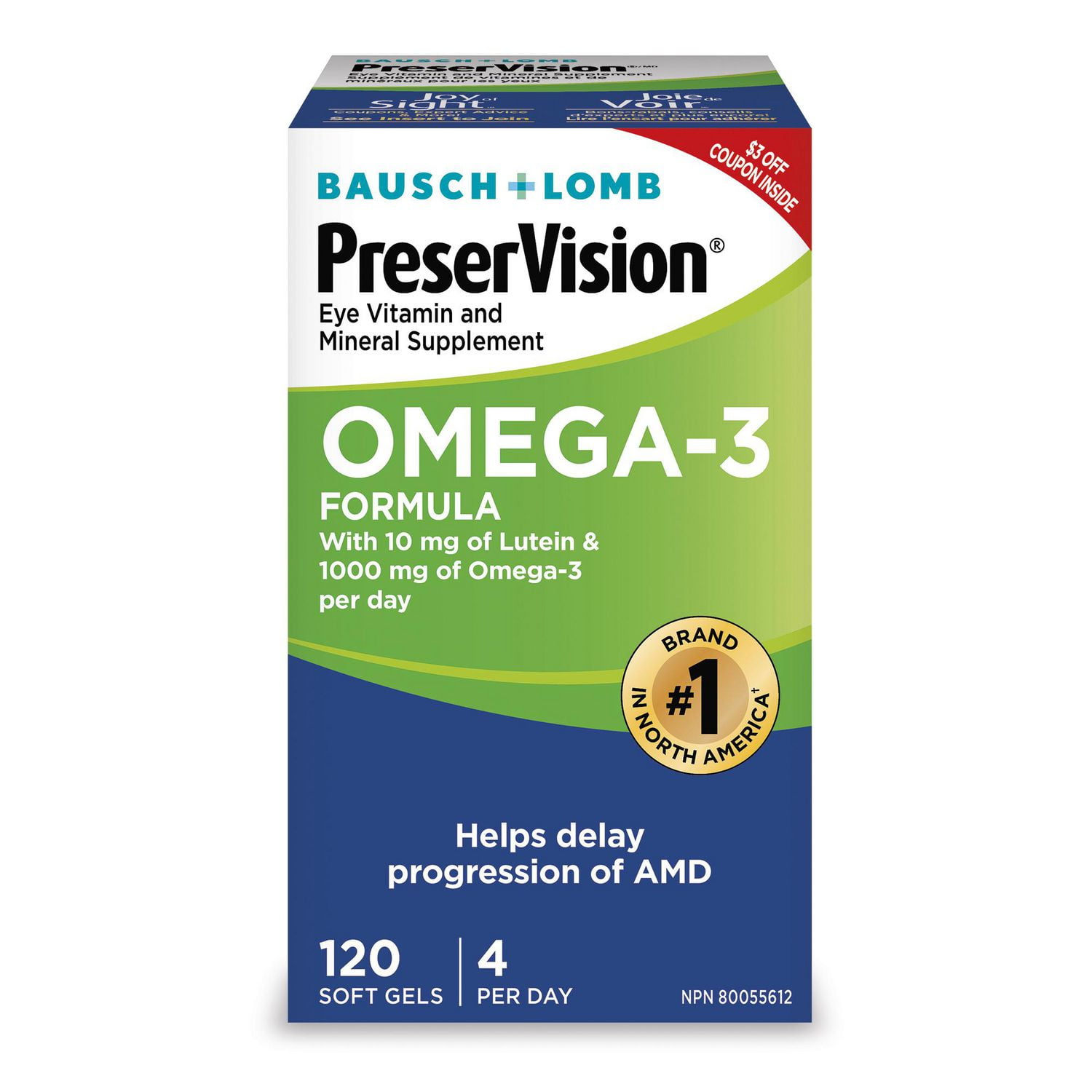 Click here for Bausch + Lomb Preservision Omega-3 Formula prices