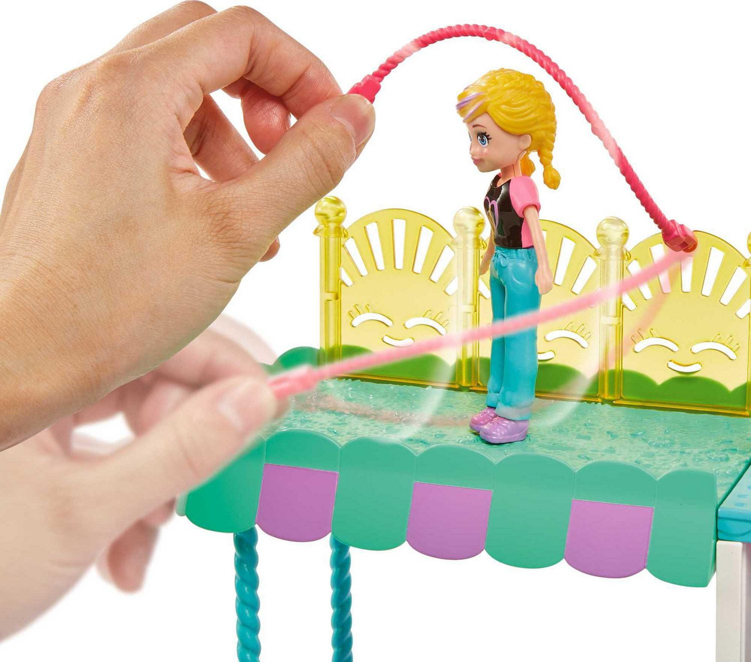 Polly Pocket Sweet Adventures Rainbow Mall Playset Walmart
