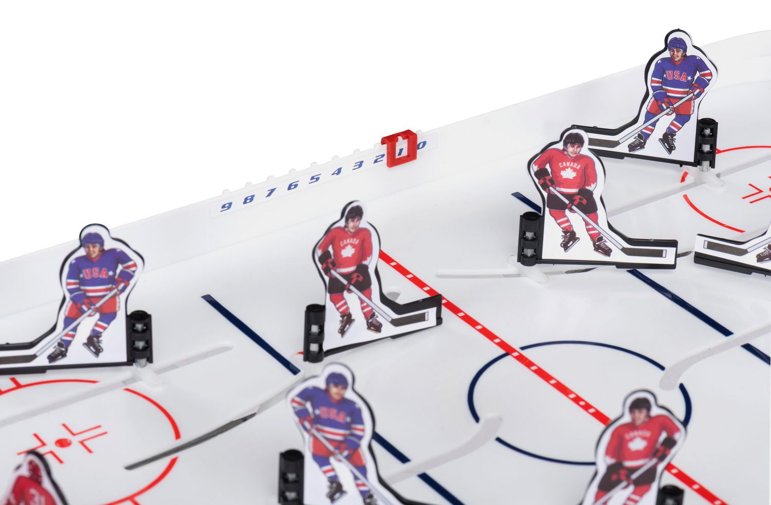 Pro Stars 2 Table Hockey Simulates Real Ice Hockey Game Durable Plastic Base 28 x 14 with Easy Sliding Rods Flat Players Ages 8 2 4 Players Walmart