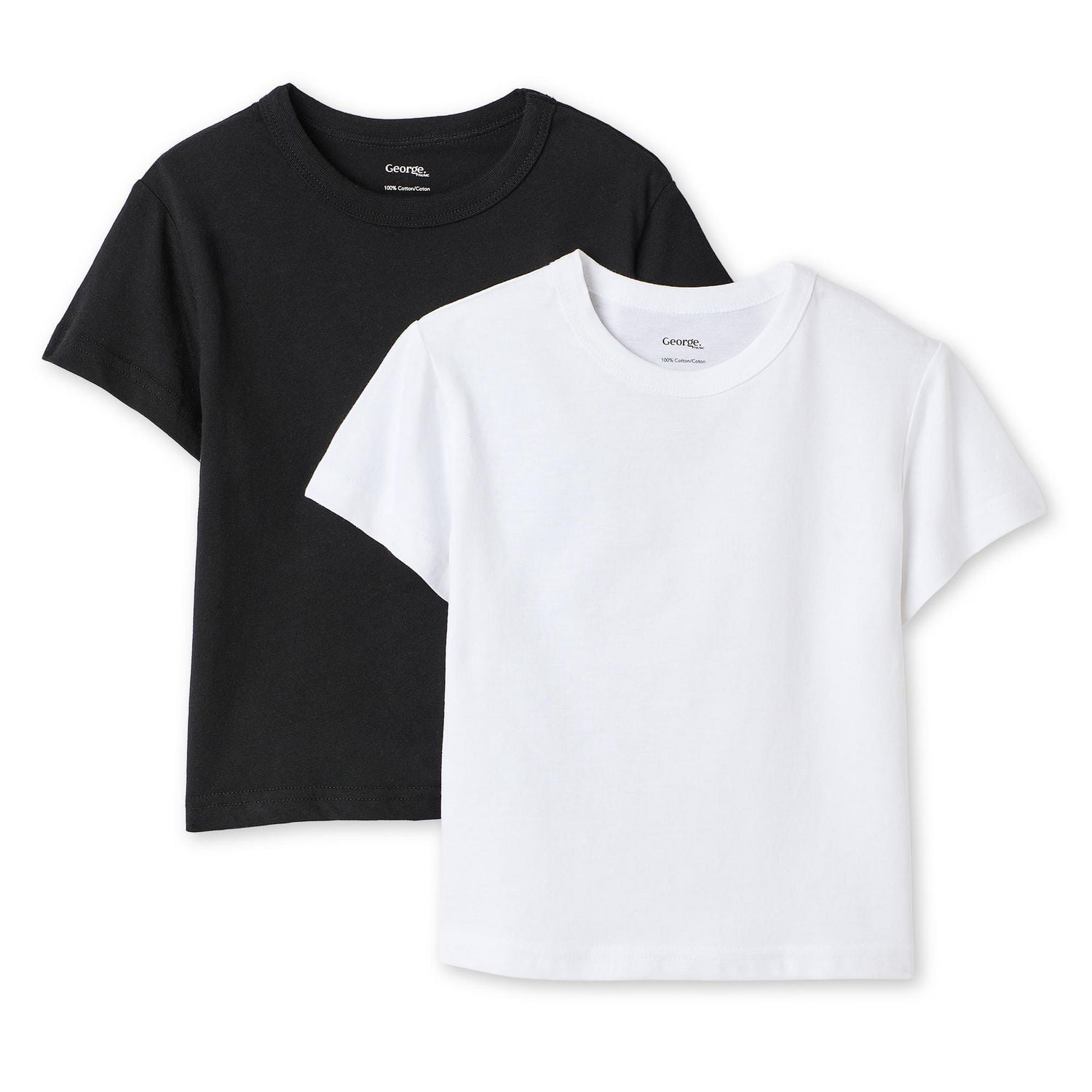 Click here for George Toddler Boys Crew-Neck T-Shirt 2-Pack 3t prices