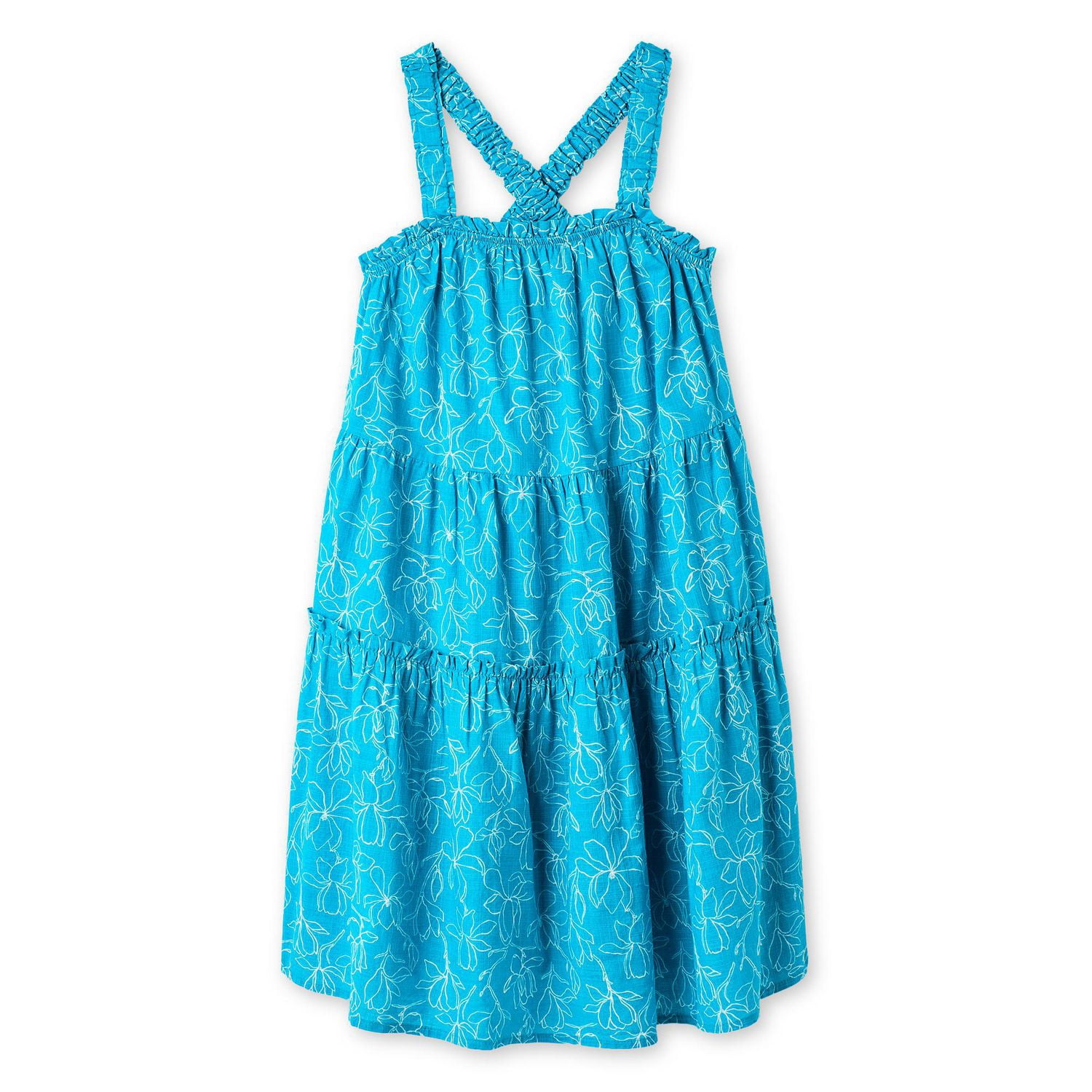 Click here for George Girls Strappy Tiered Dress 10 prices