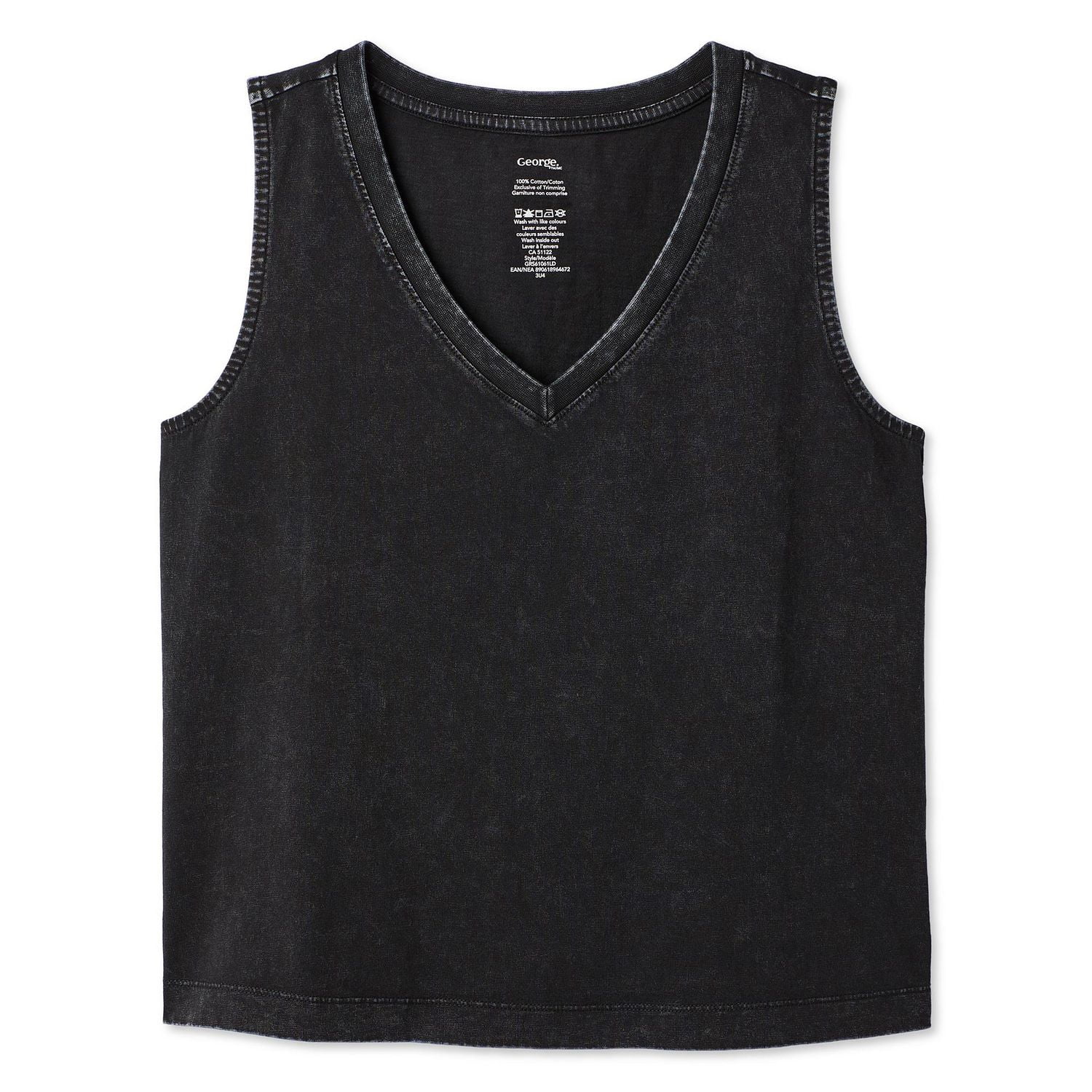 Click here for George Womens Mineral Washed V-Neck Tank Top M prices