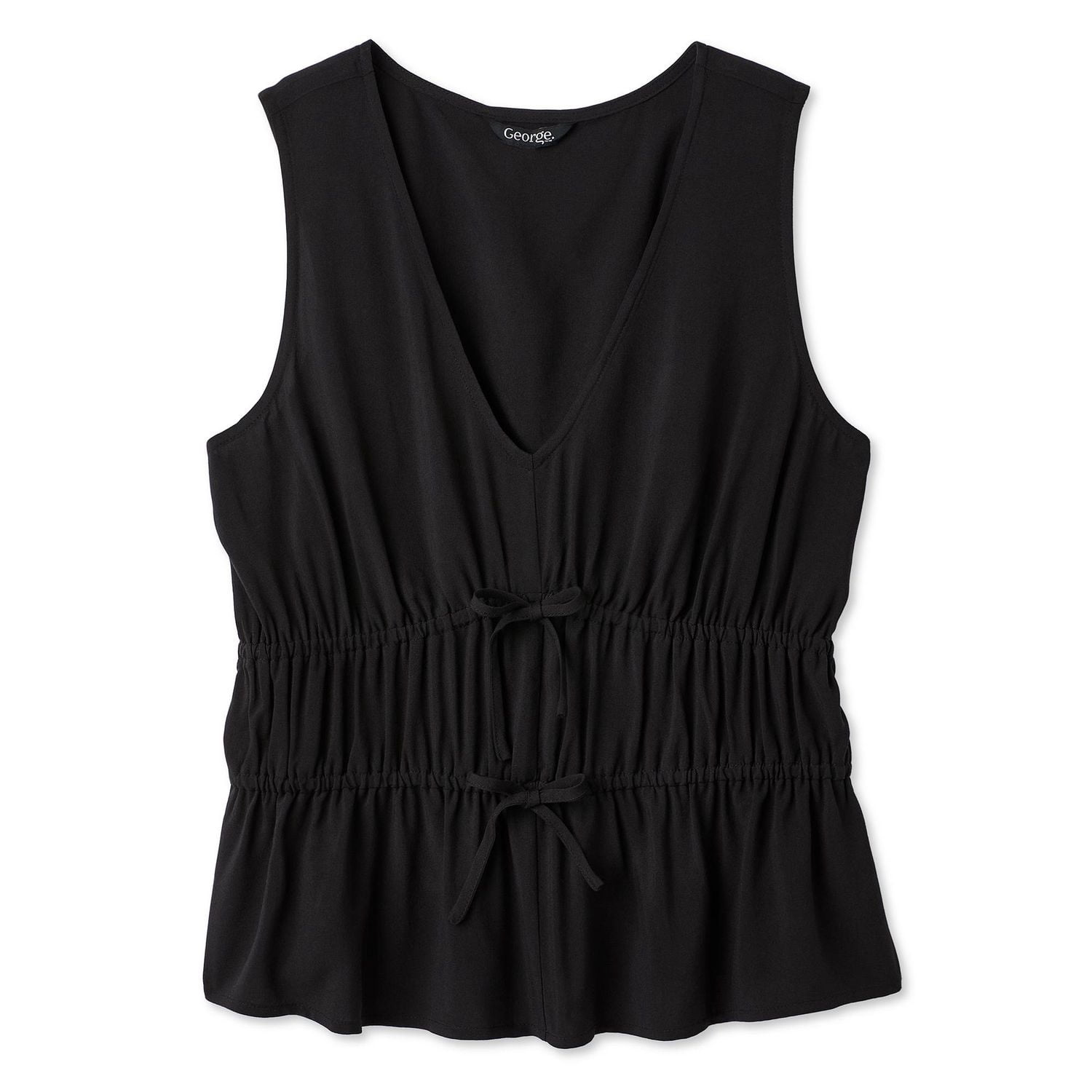 Click here for George Womens V-Neck Woven Tank Top M prices