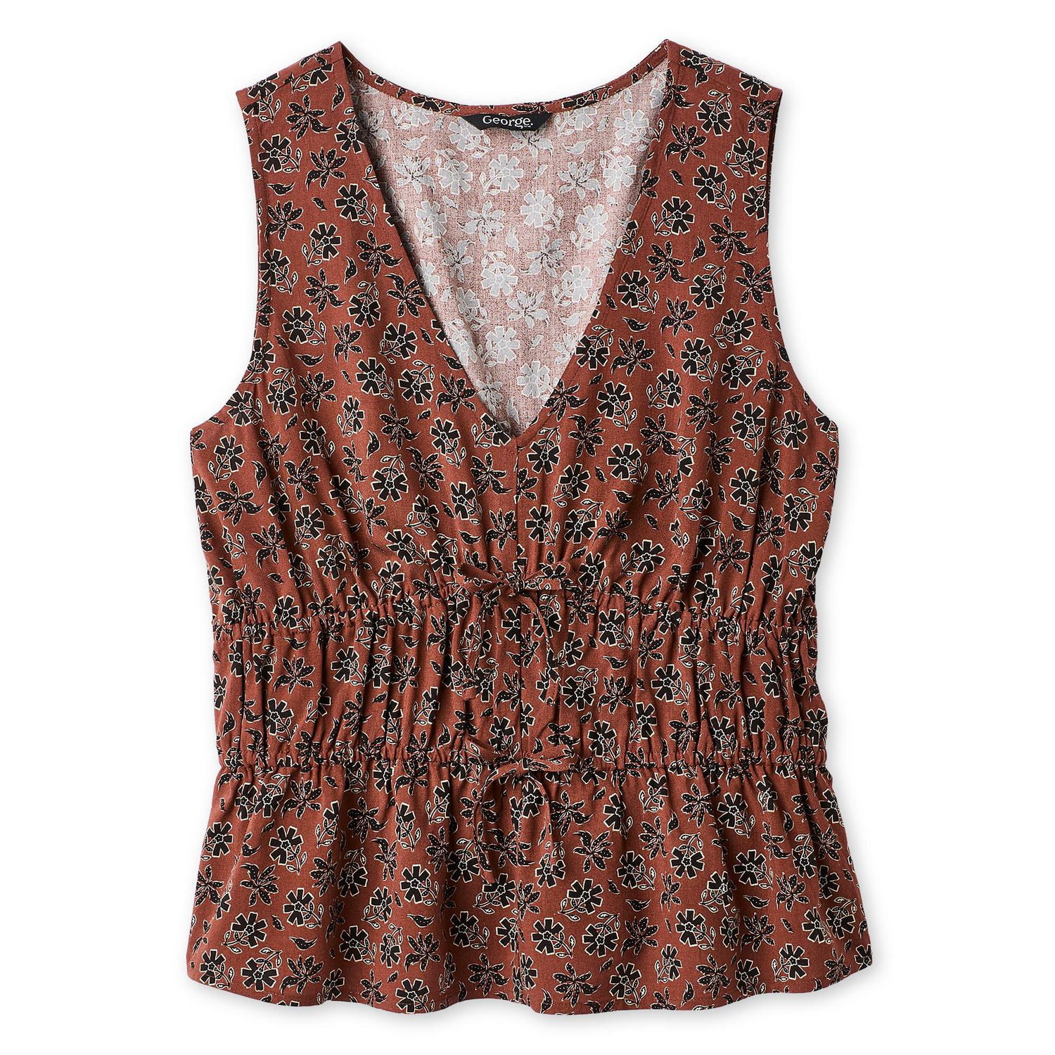 Click here for George Womens V-Neck Woven Tank Top Xl prices