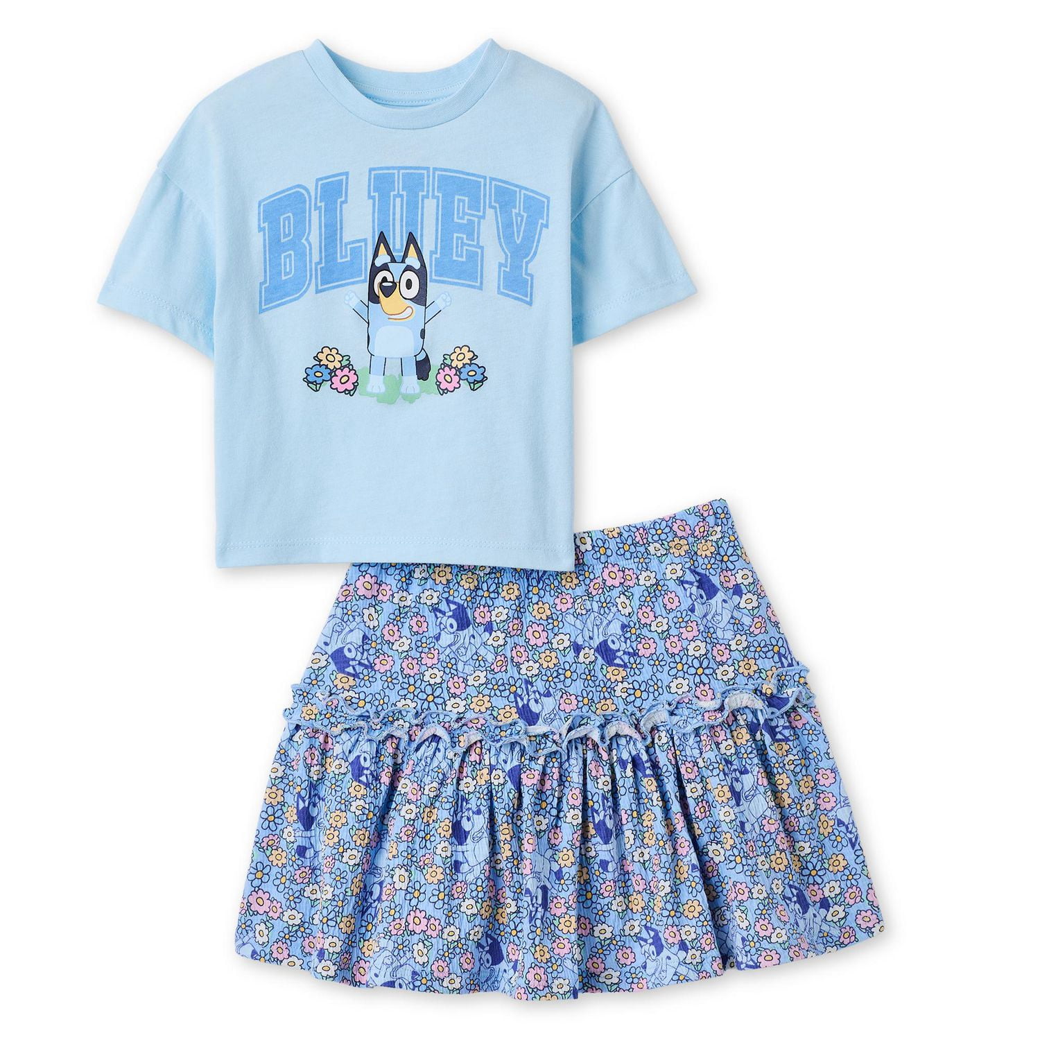 Click here for Bluey Toddler Girls Two Piece Skort Set 5t prices