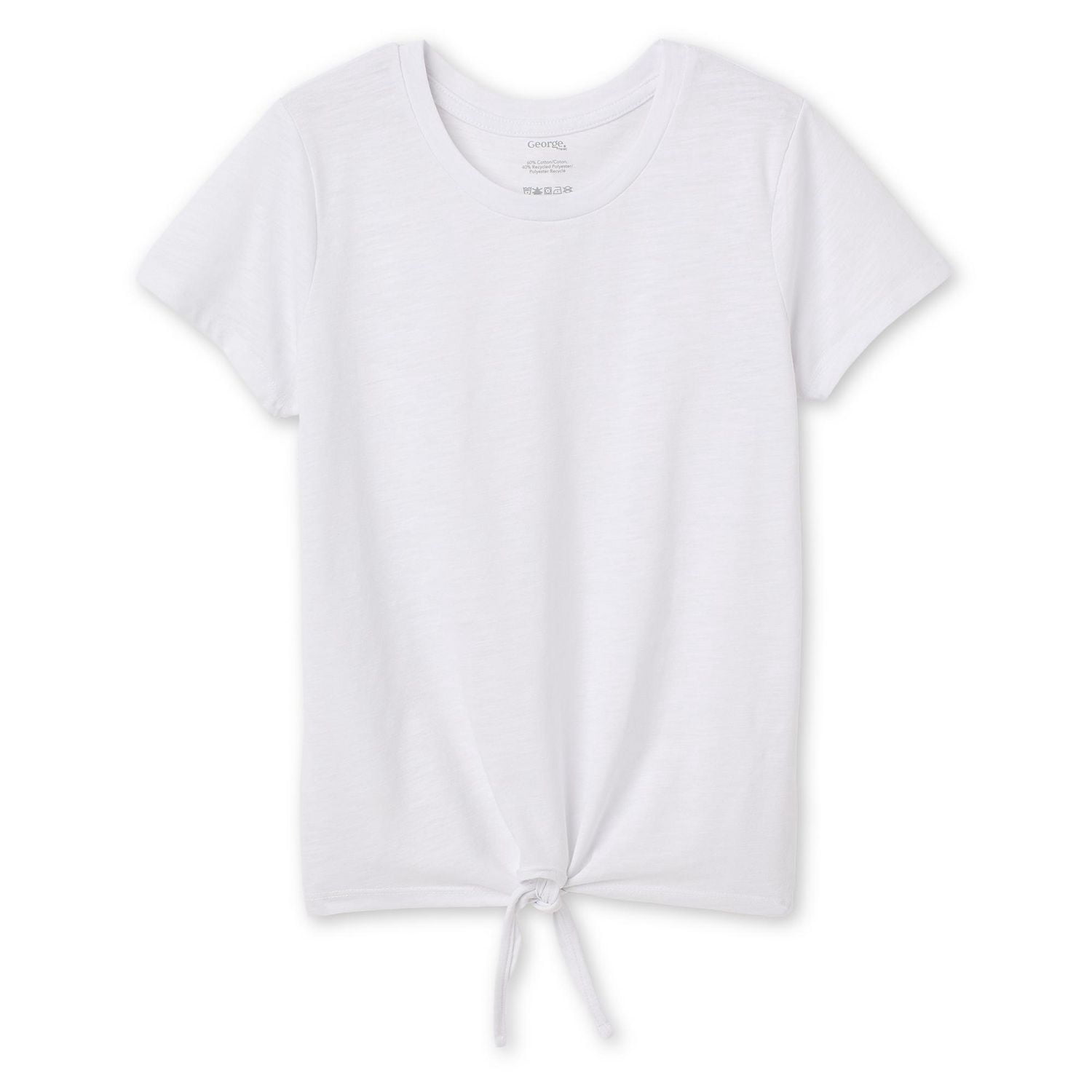 Click here for George Girls Front Knot T-Shirt Xs prices