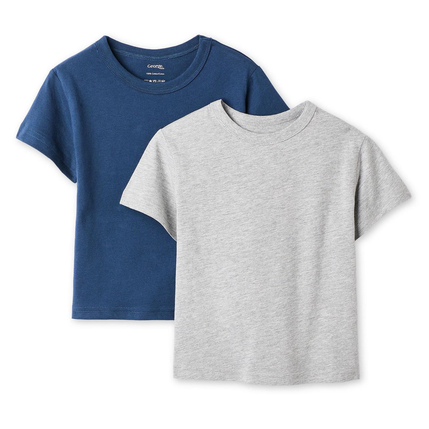 Click here for George Toddler Boys Crew-Neck T-Shirt 2-Pack 5t prices