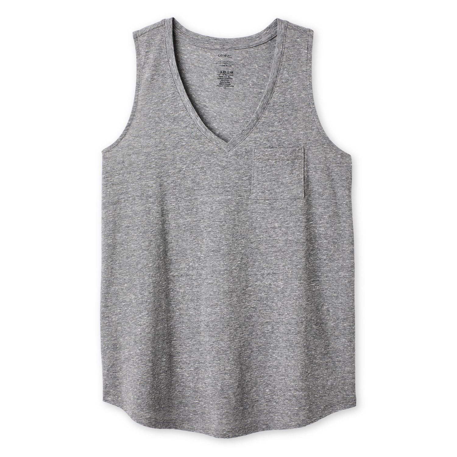 Click here for George Womens V-Neck Pocket Tank Top L prices