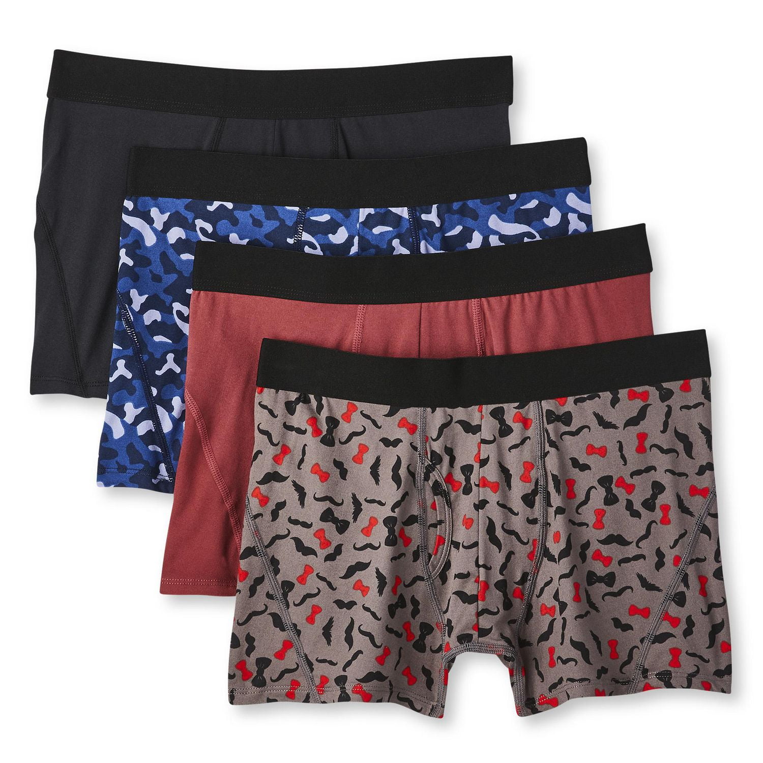 Athletic Works Men's Everyday Stretch Trunks 4-Pack | Walmart Canada