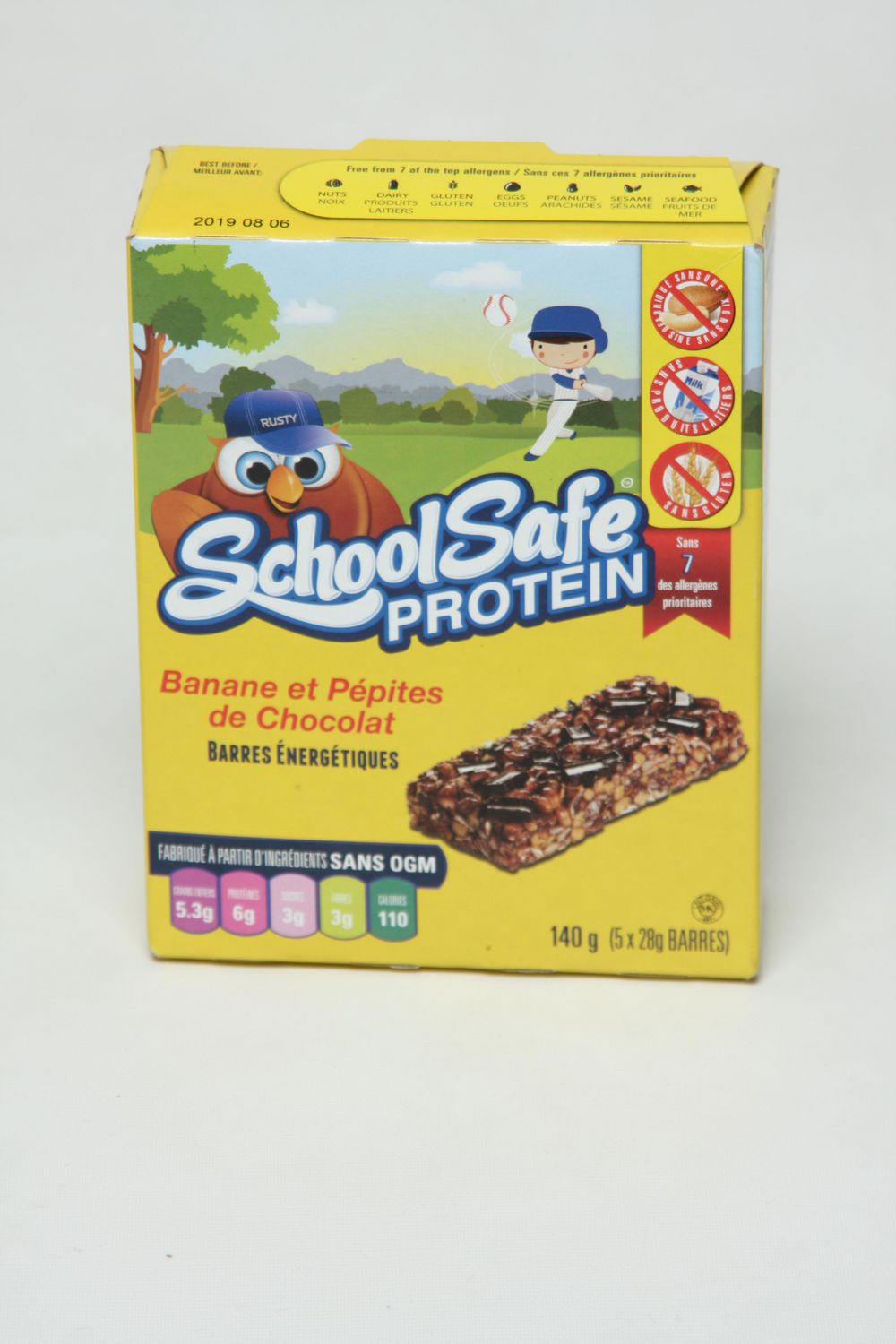 School Safe Banana Chunky Chocolate Protein Bar | Walmart Canada