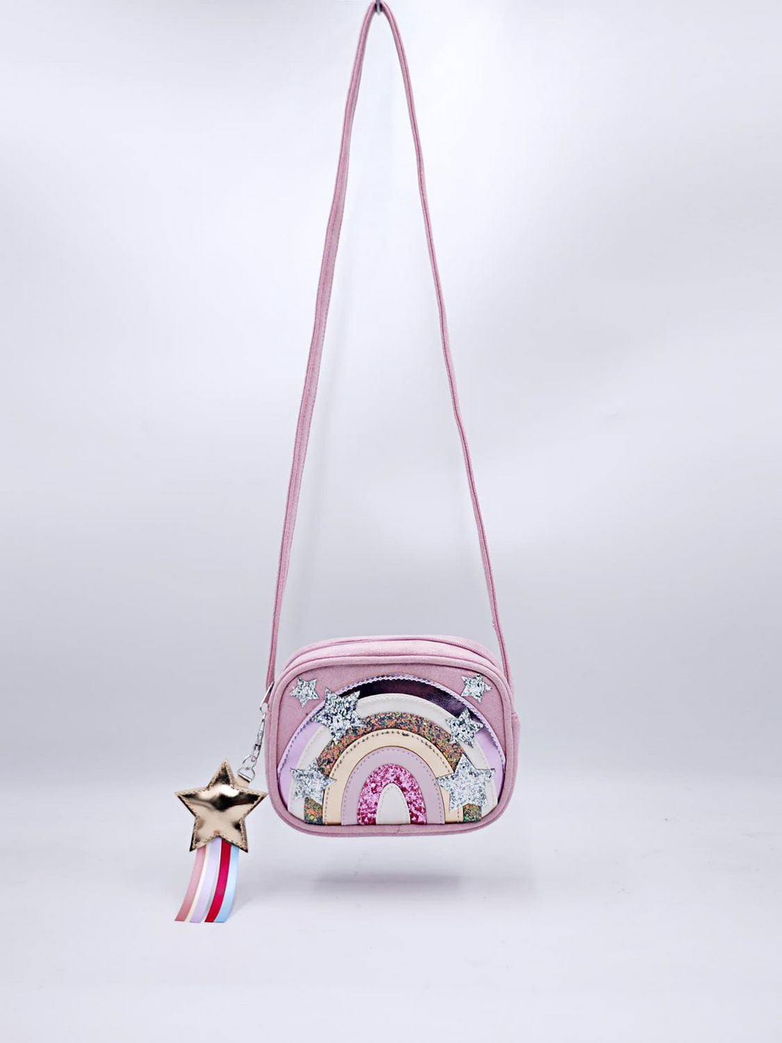 Click here for Justice Chasing Rainbows Crossbody Bag One Size prices