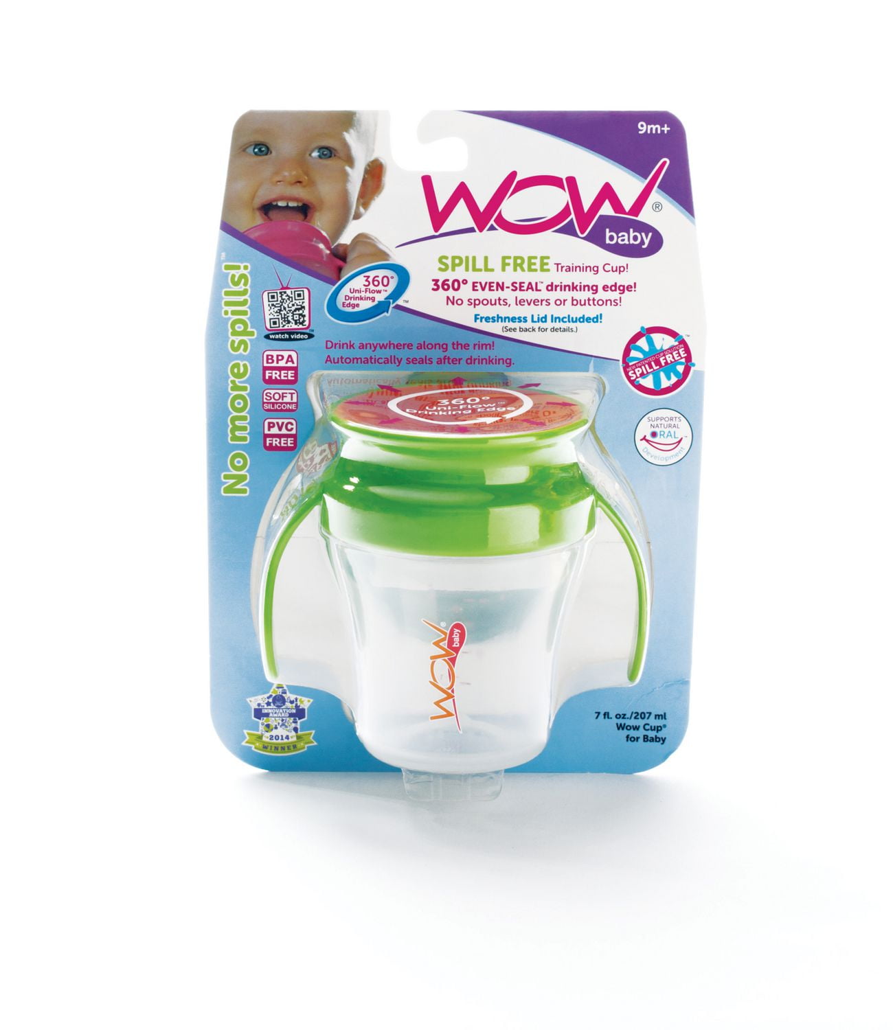 Wow Cup® Wow Cup Baby Spill Free Green Training Cup | Walmart Canada