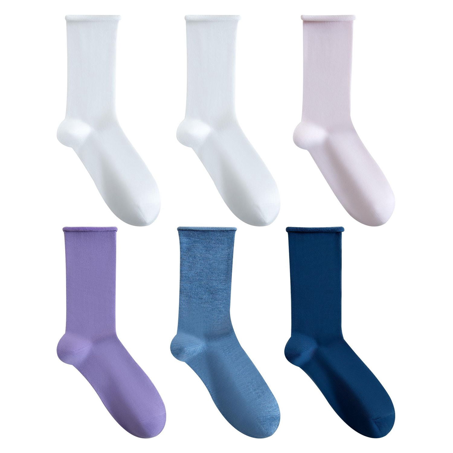 Click here for Secret Comfort Essentials Roll Top Crew 6p 6-10 prices