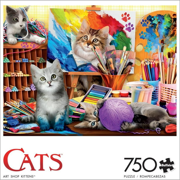Buffalo Games - Cats - Art Shop Kittens - 750 Piece Jigsaw Puzzle ...