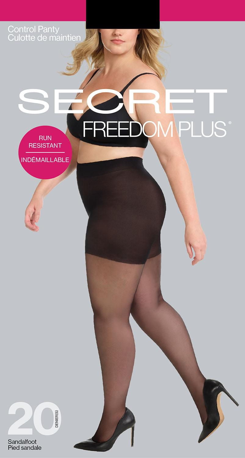 Click here for Secret Freedom Plus Run-Resistant Pantyhose 2x prices