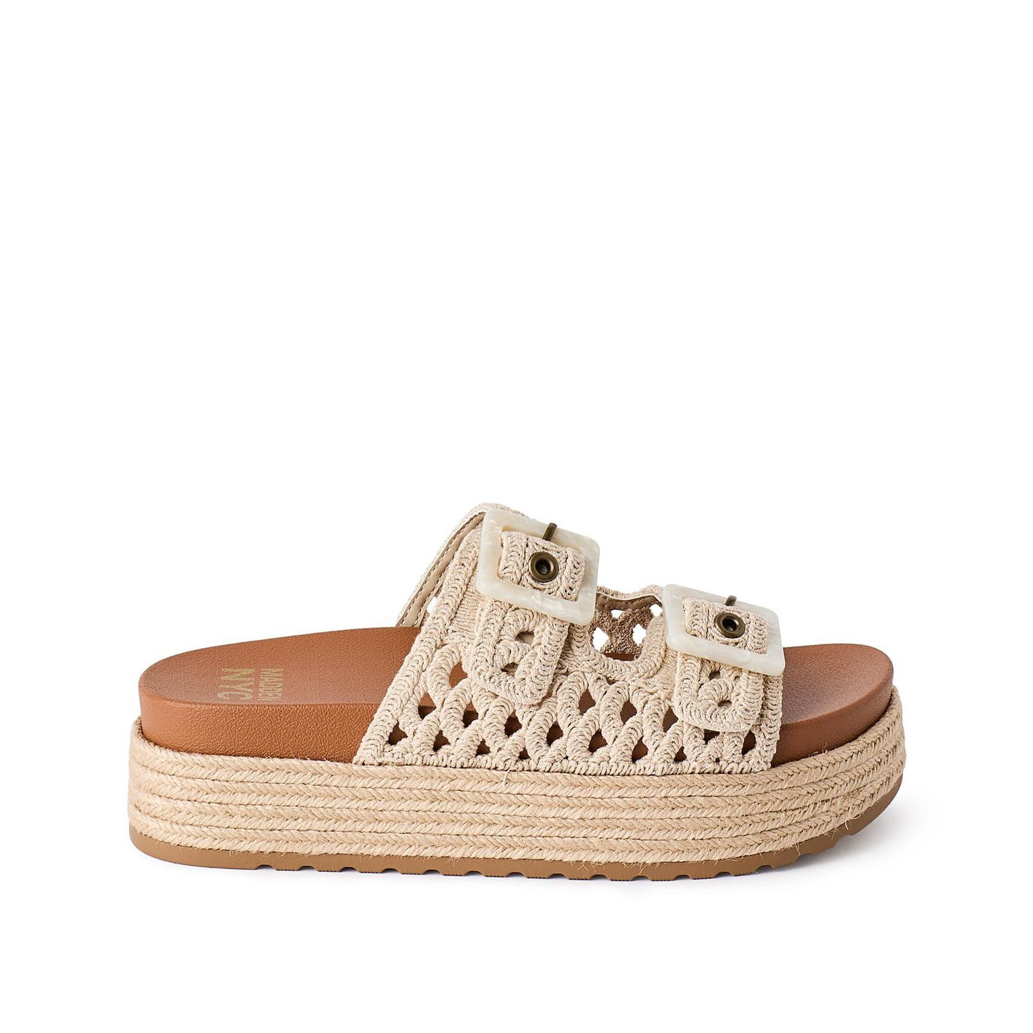 Click here for Madden Nyc Womens Crochet Platform Sandals 9 prices