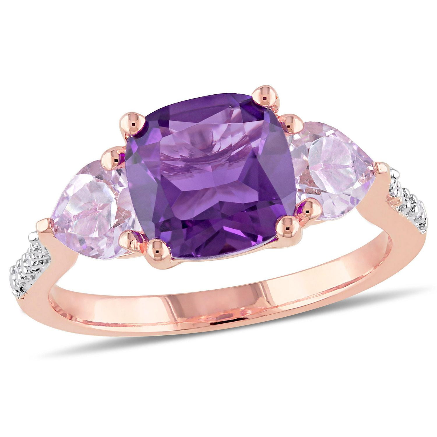 Click here for Tangelo 2-1/2 Carat T. G.W. Amethyst Rose De Franc... prices