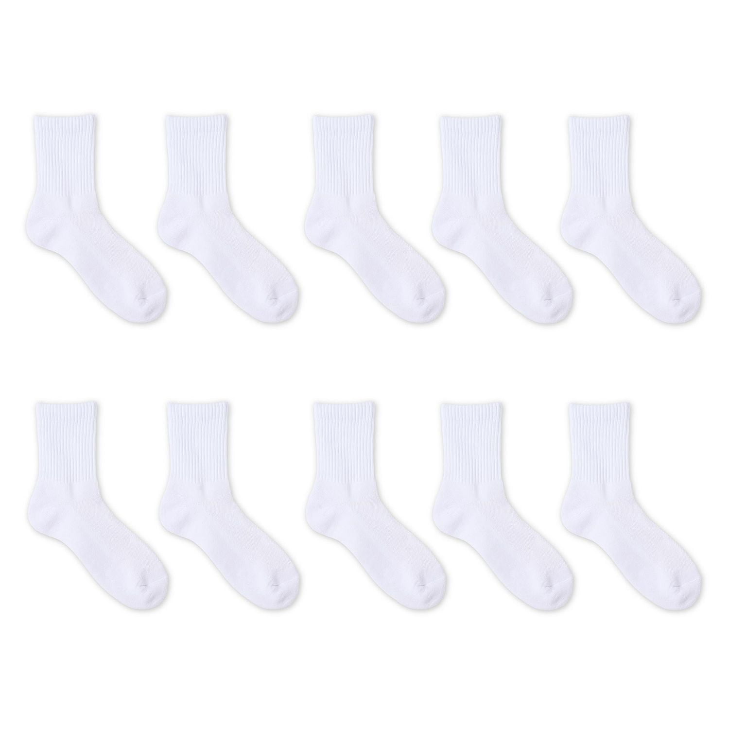Click here for Athletic Works Womens Mid-Crew Socks 10-Pack 4-10 prices