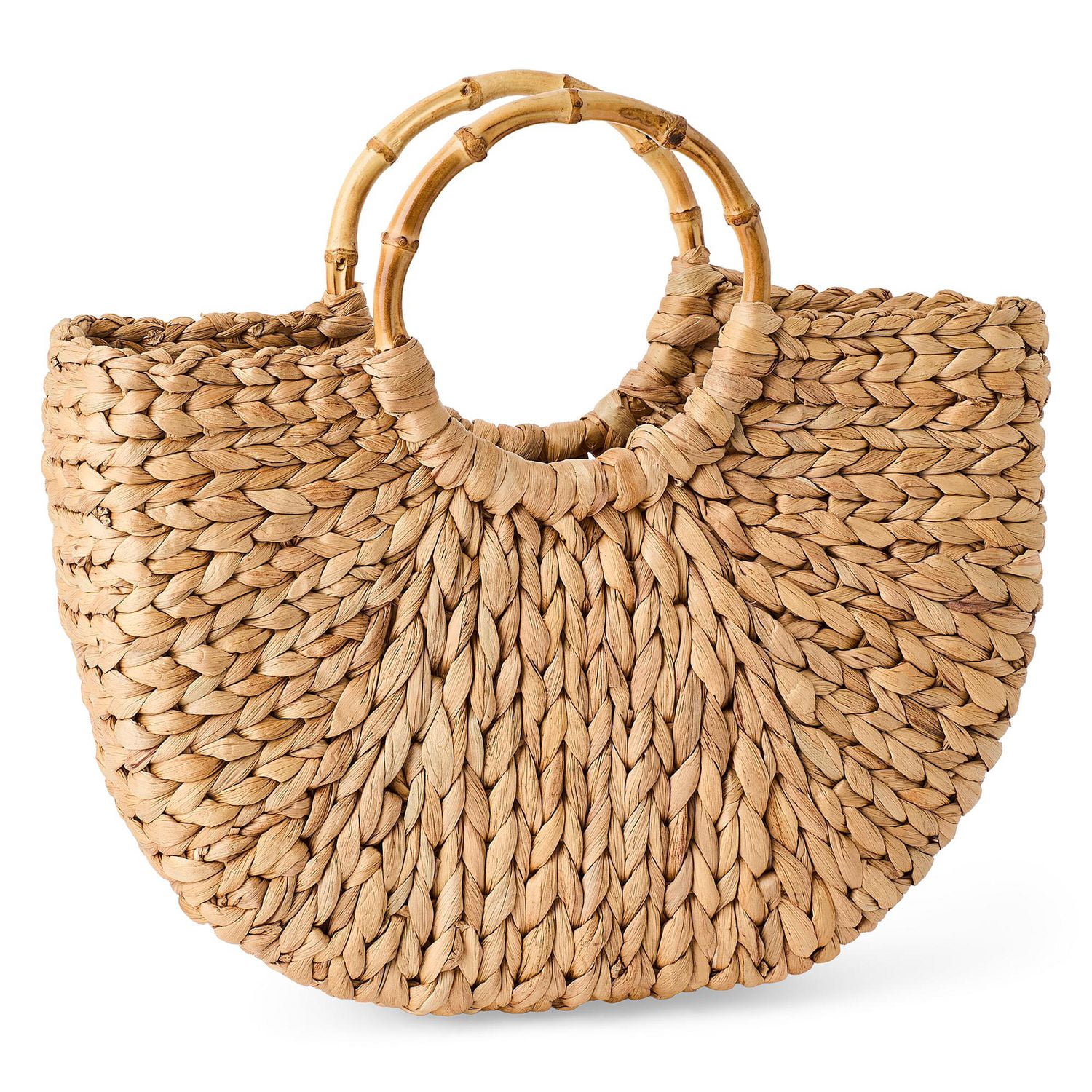 Click here for Time And Tru Womens Circular Handle Straw Basket T... prices