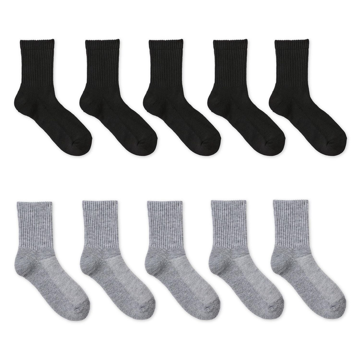 Click here for Athletic Works Womens Mid-Crew Socks 10-Pack 4-10 prices