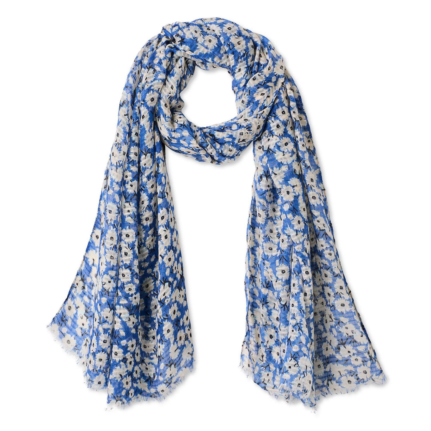 Click here for Time And Tru Womens Oversized Rectangle Scarf Blue... prices