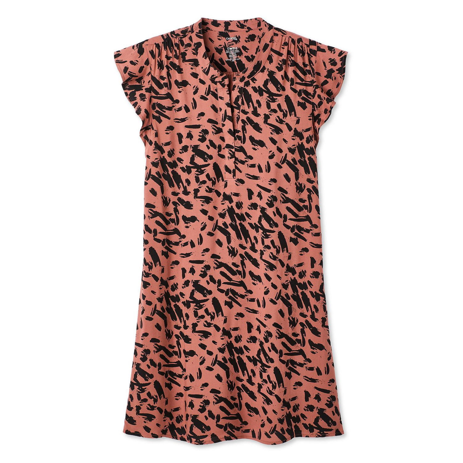Click here for George Womens Printed Flutter-Sleeve Dress Xl prices