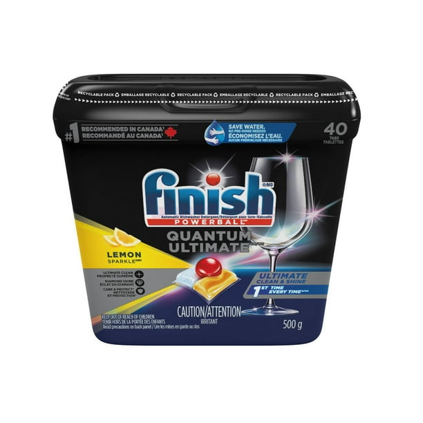 Finish Quantum Ultimate Dishwasher Detergent Pods, Lemon Scent - Walmart.ca