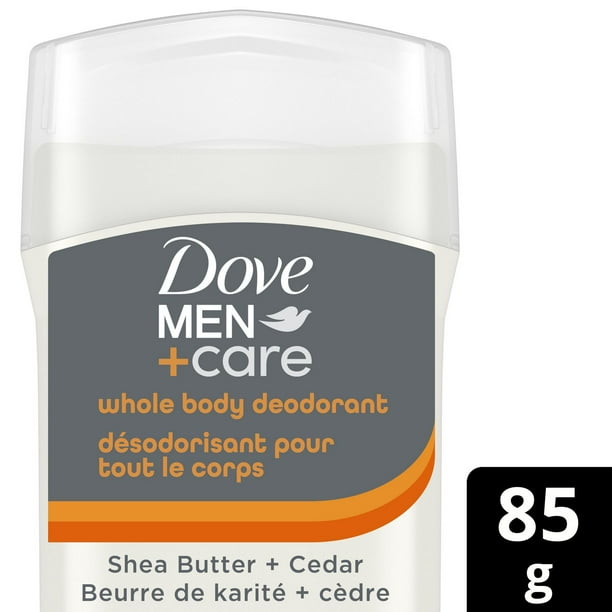 Dove Men+Care Whole Body Deodorant Stick For 72H Odour Protection Shea Butter & Cedar is ...