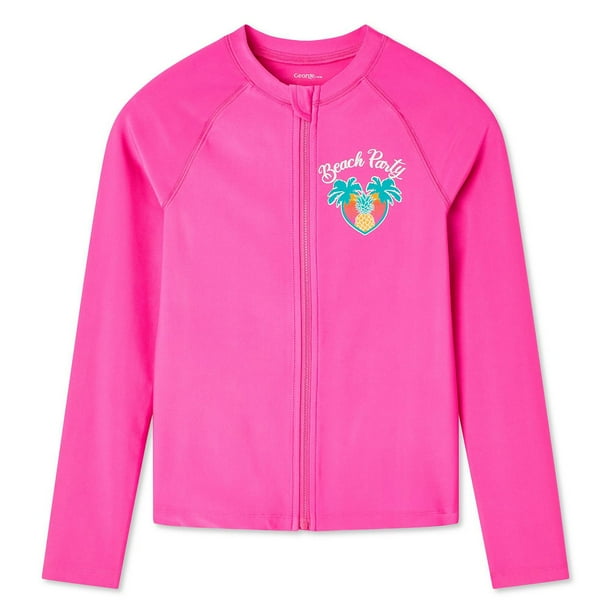 George Girls' Long Sleeve Rash Guard - Walmart.ca