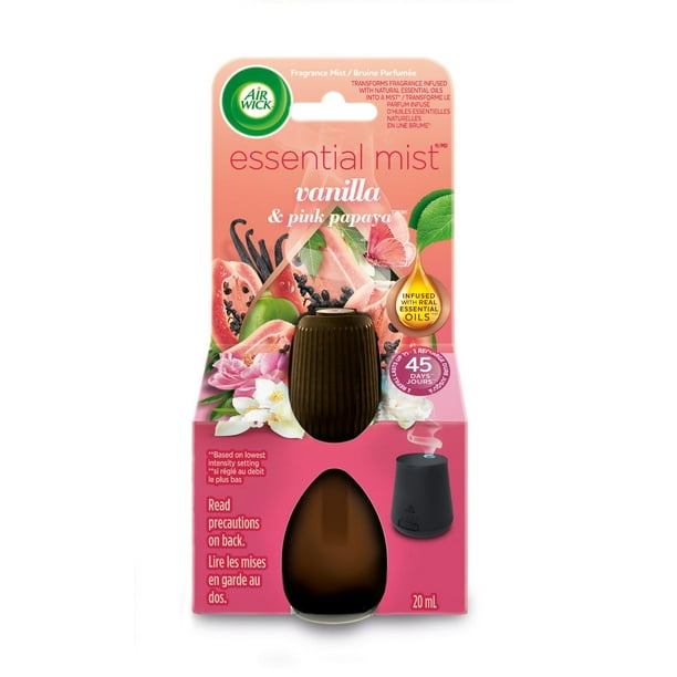 Air Wick Essential Mist Fragrance Oil Diffuser, Vanilla and Pink Papaya ...
