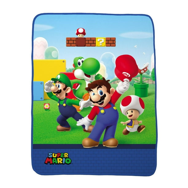 Super Mario "Mario & Friends" Silk Touch Throw - Walmart.ca