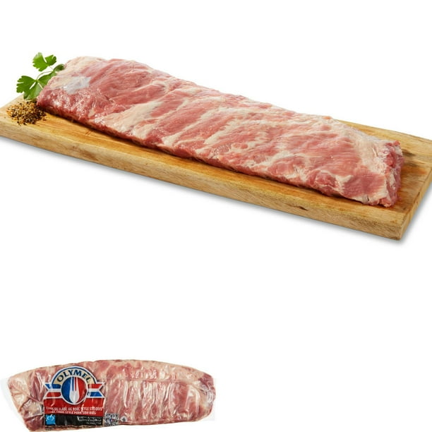 Olymel St. Louis Style Pork Side Ribs, 1 piece, 0.91 - 1.19 kg - Walmart.ca