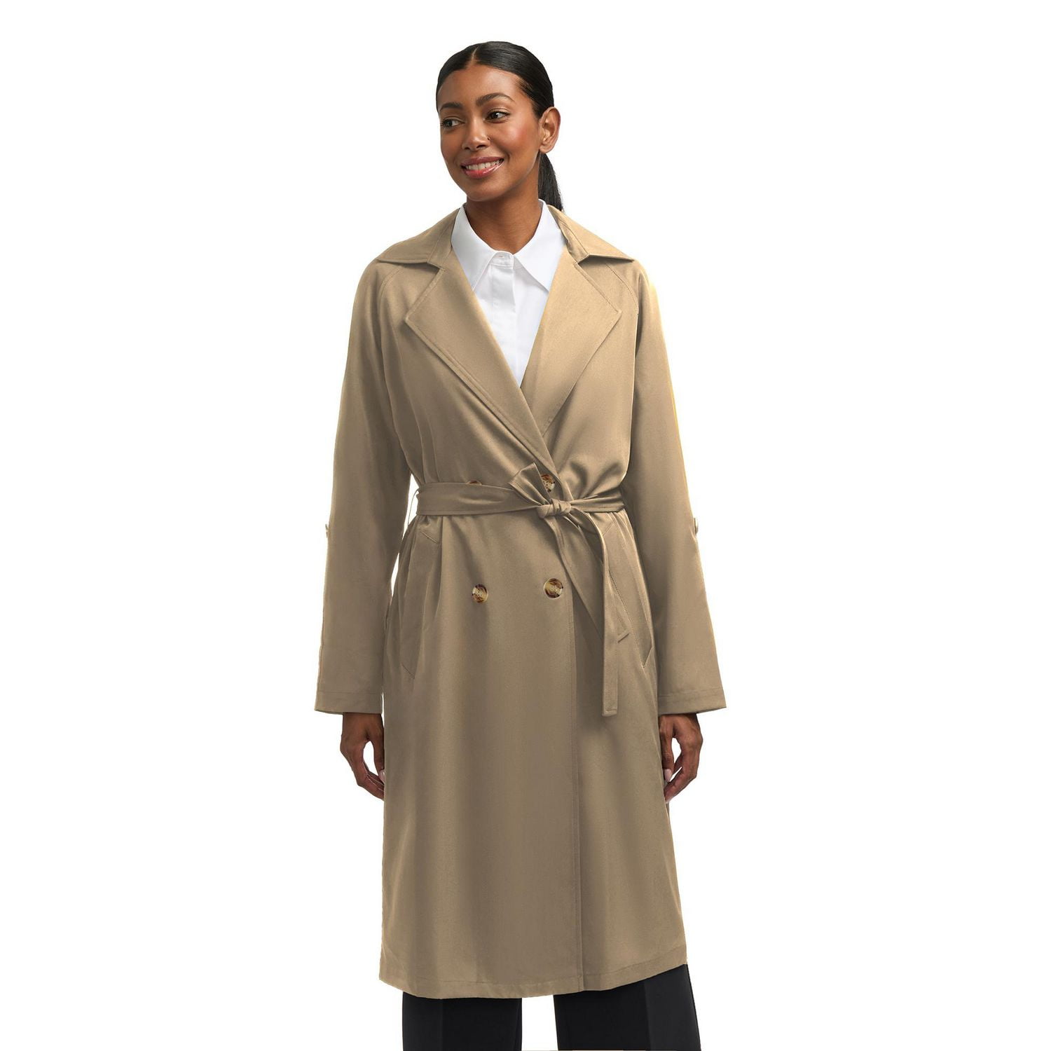 Mexx Women’s Roll Up Sleeve Trench Coat, XS-XXL - Walmart.ca