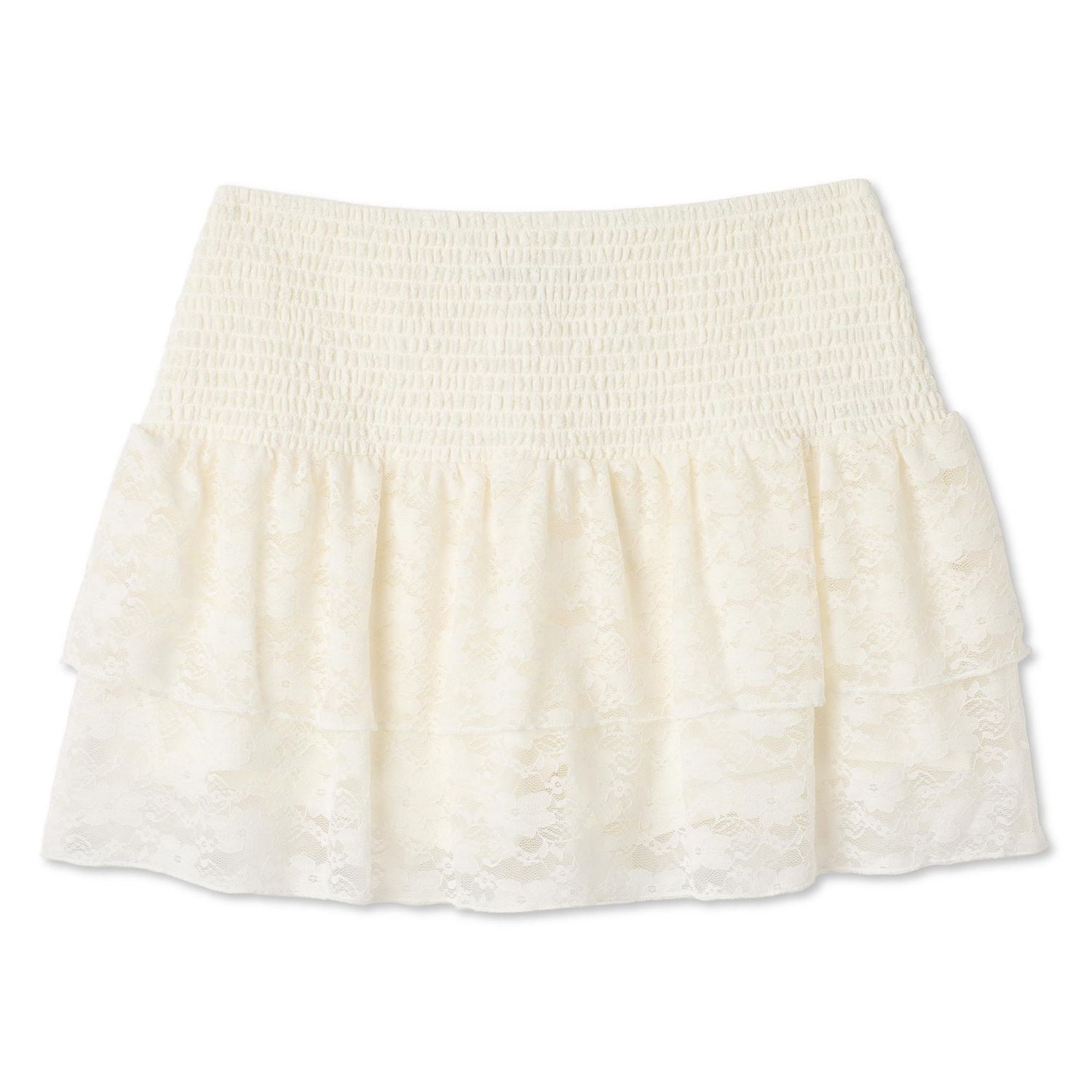 Click here for No Boundaries Womens Tiered Lace Skort L prices