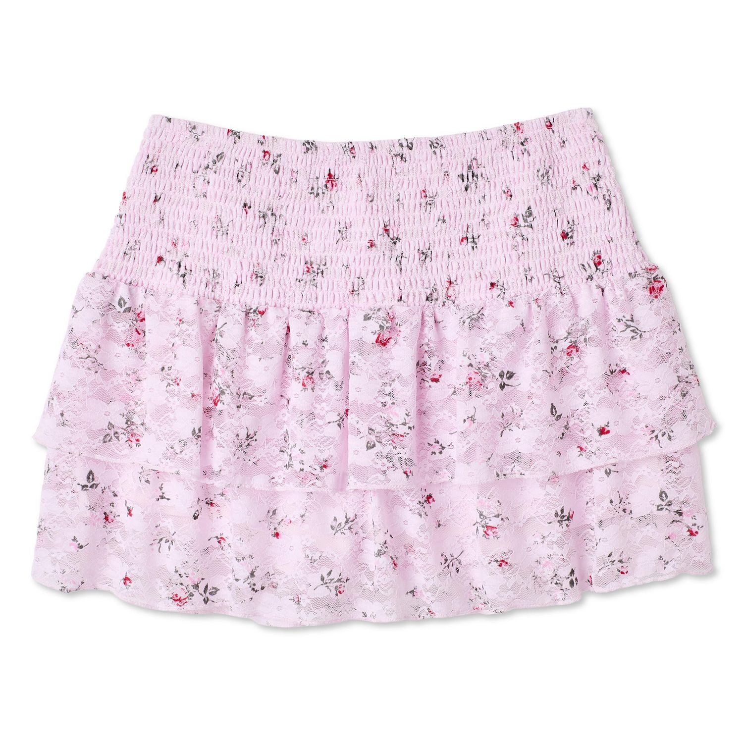 Click here for No Boundaries Womens Tiered Lace Skort M prices