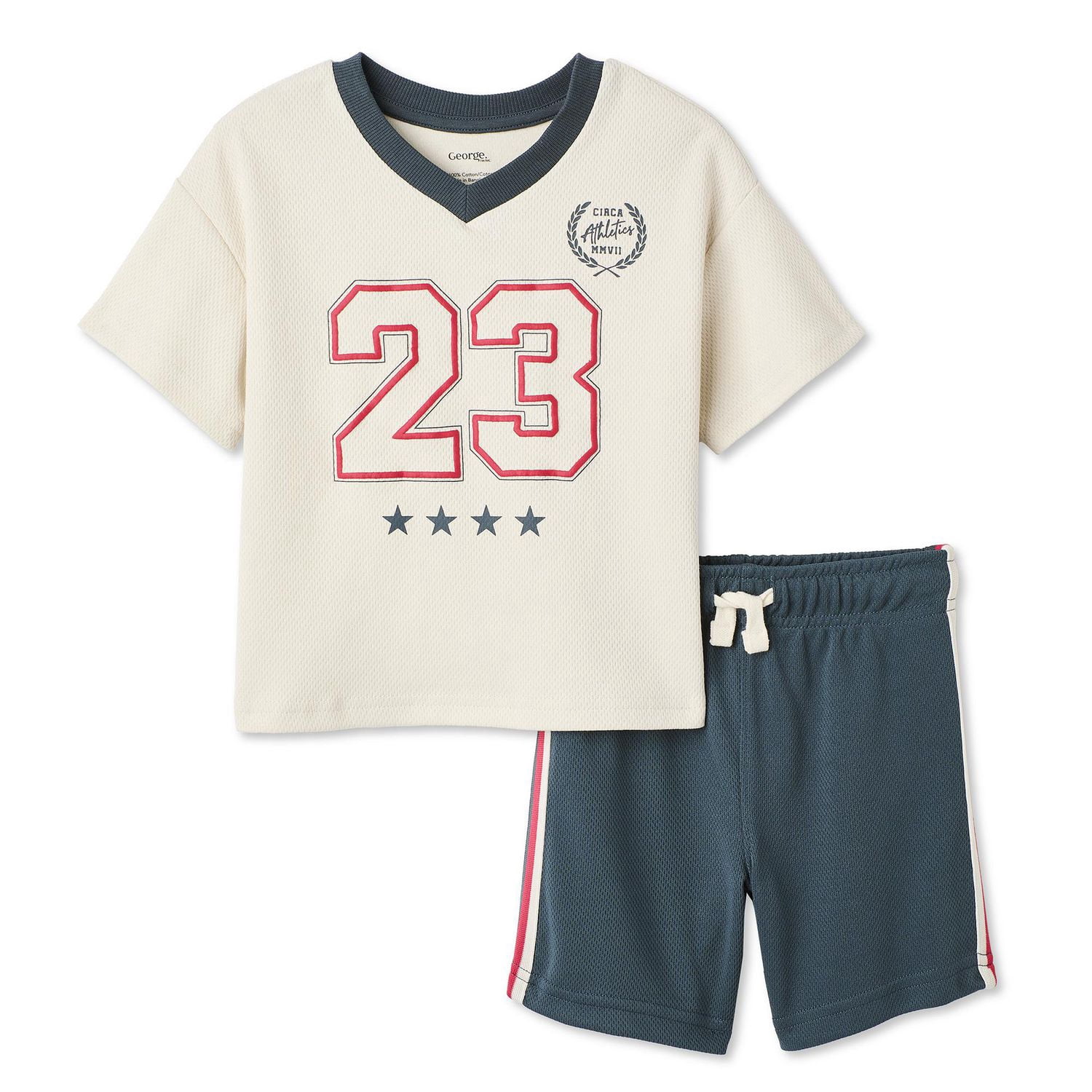 Click here for George Toddler Boys Two Piece Jersey And Short Set... prices