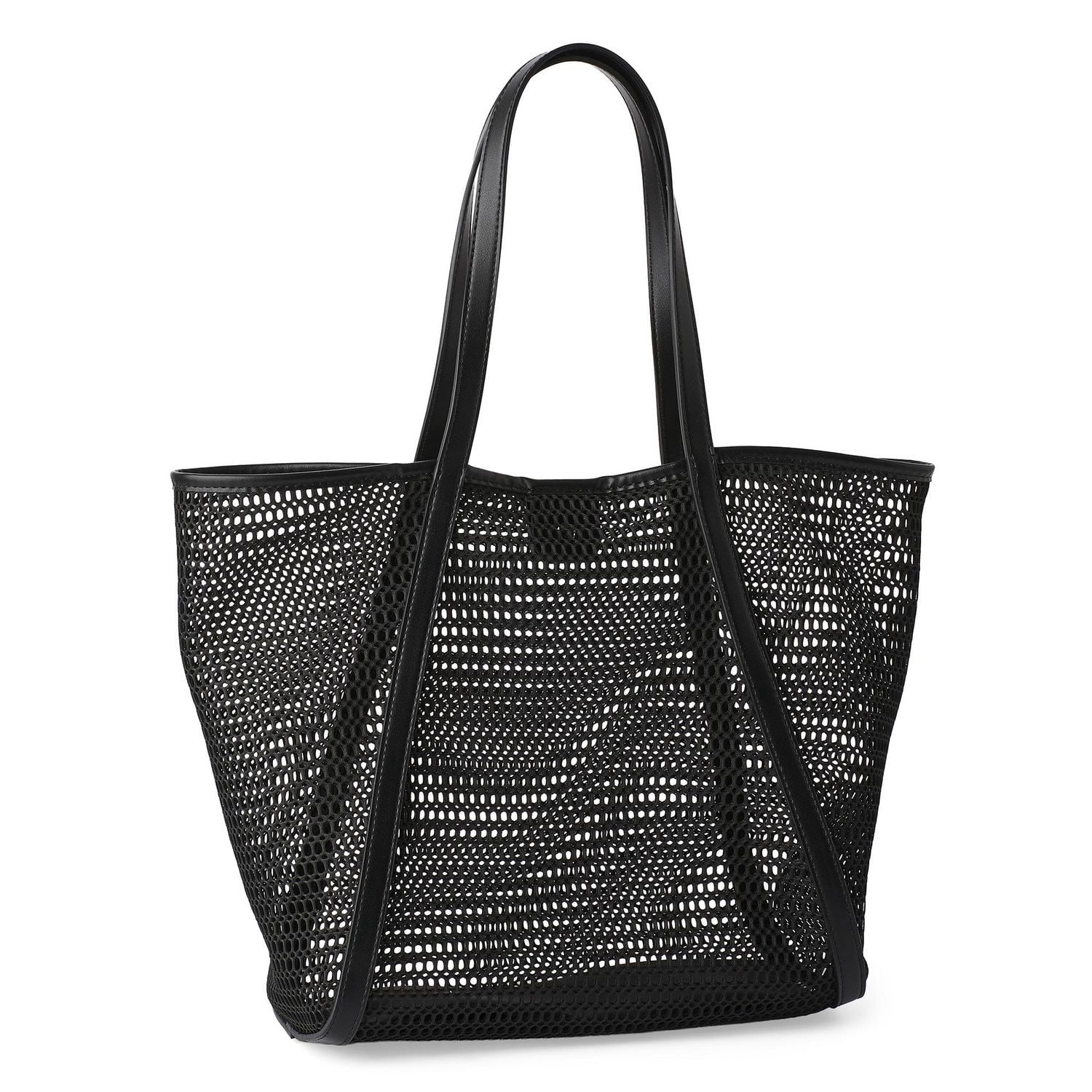 Click here for Time And Tru Womens Mesh Trimmed Tote One Size prices