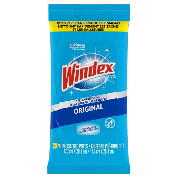 Windex Glass and Window Cleaner Wipes, 28 Wipes - Walmart.ca