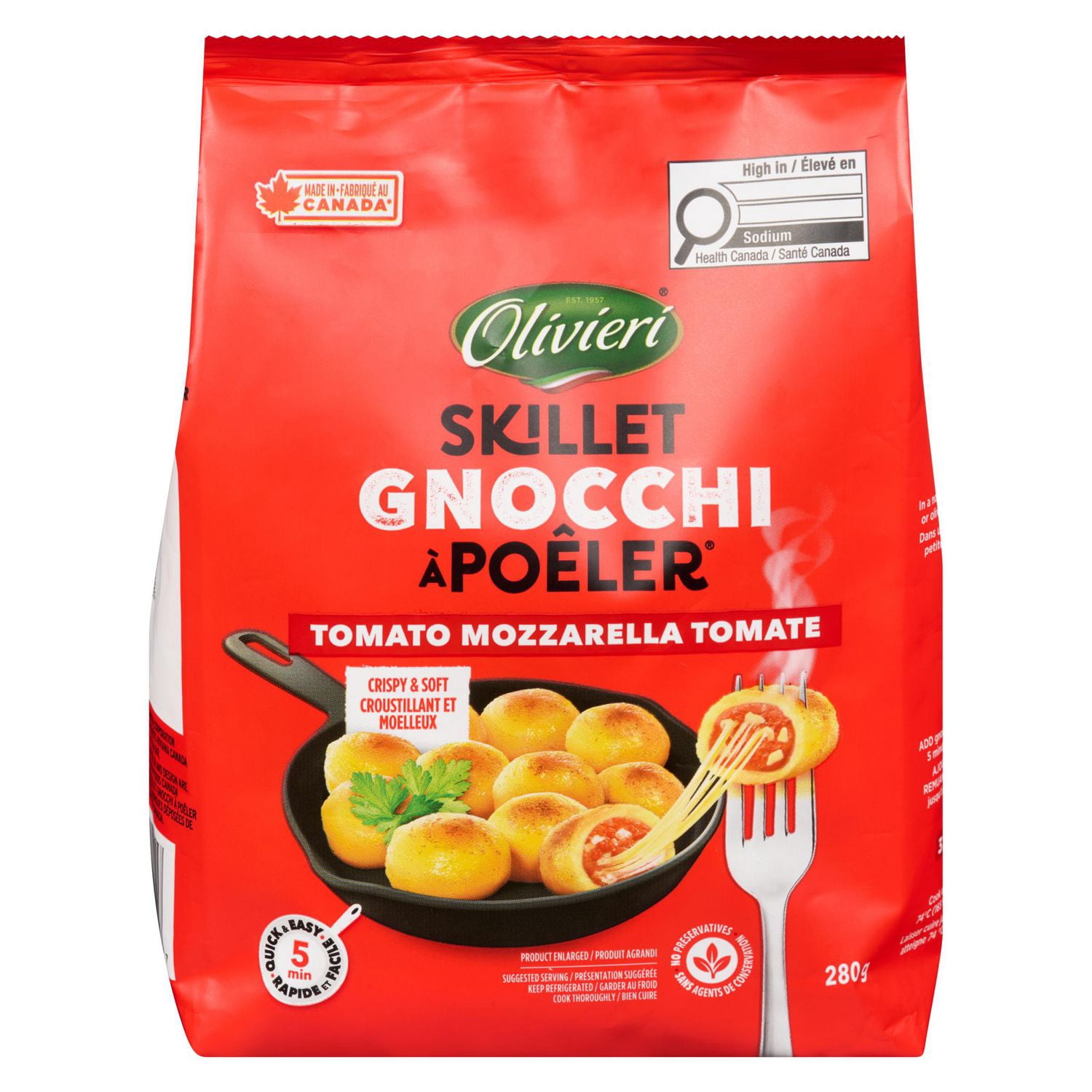 Click here for Olivieri Tomato & Mozzarella Skillet Gnocchi 280g prices
